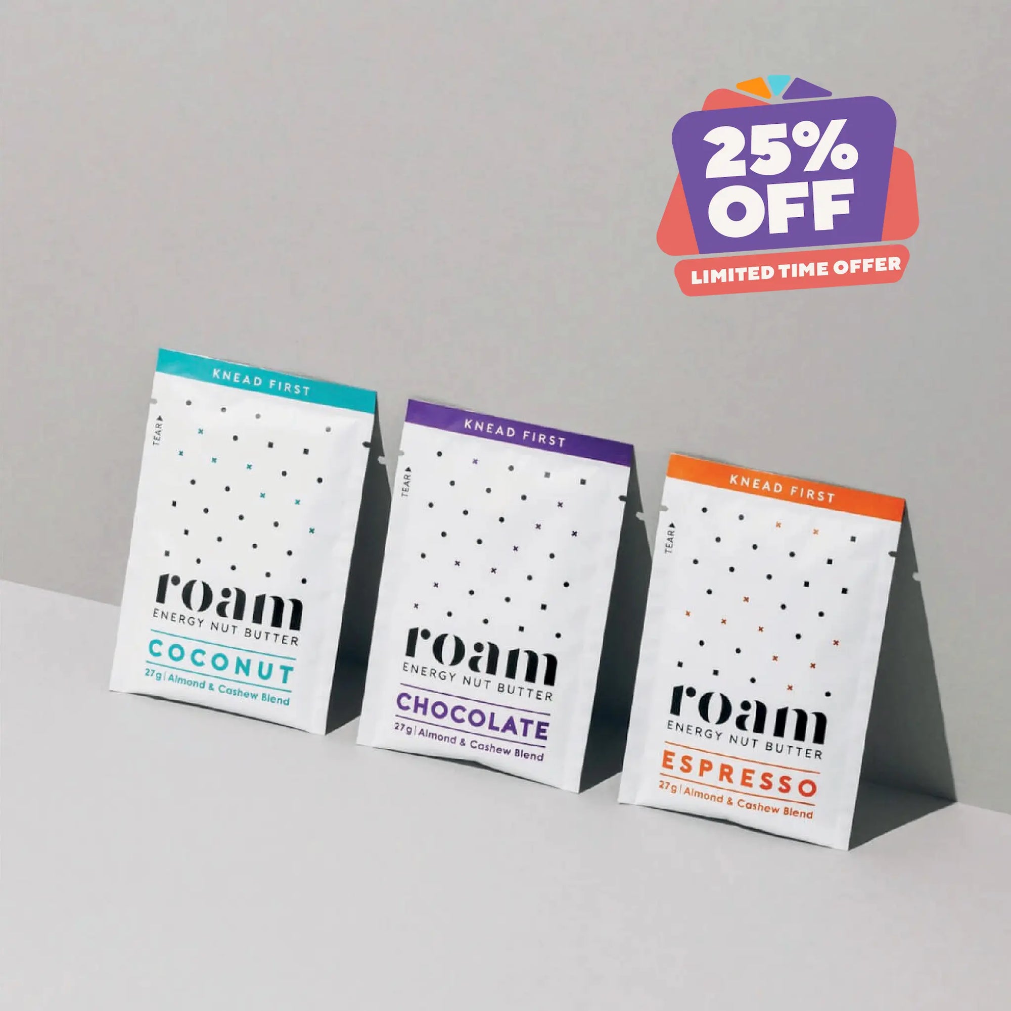 Roam | Premium Adventure Foods | Energy Nut Butter and Vegan Protein