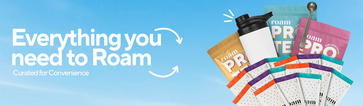 Roam | Premium Adventure Foods | Energy Nut Butter and Vegan Protein