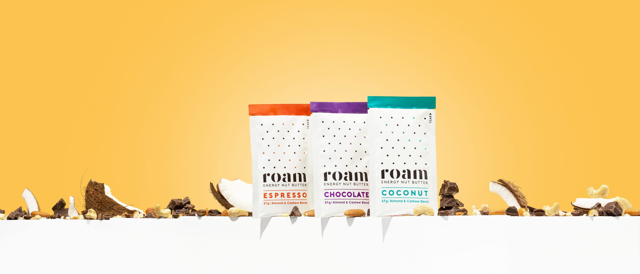 Roam | Premium Adventure Foods | Energy Nut Butter and Vegan Protein